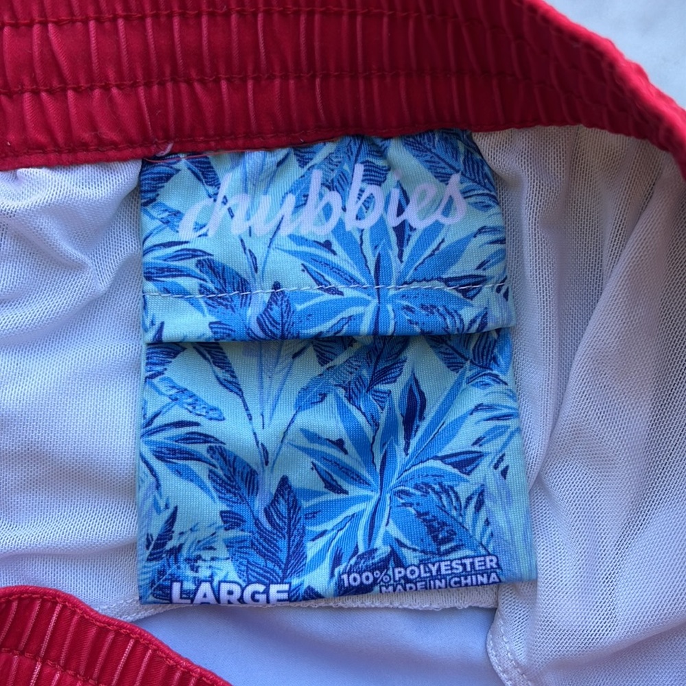 Chubbies Navy With Red & White Stripe - Gem